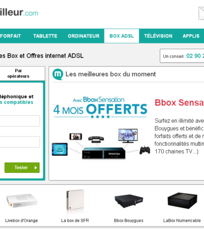 Meilleur box internet : Comparateur de box internet ADSL
